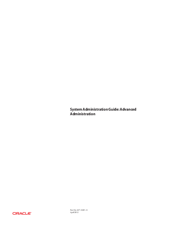 Pdf System Administration Guide Solaris Advanec Seo Log