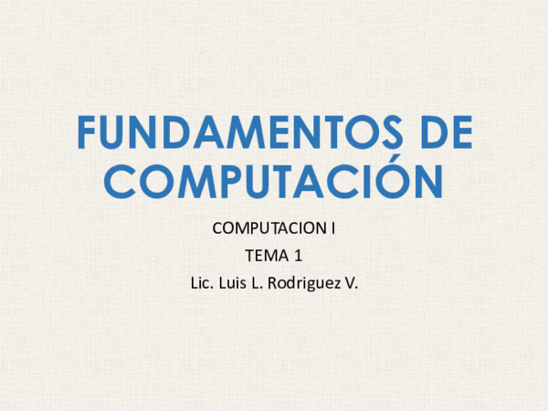 (PDF) FUNDAMENTOS DE COMPUTACION