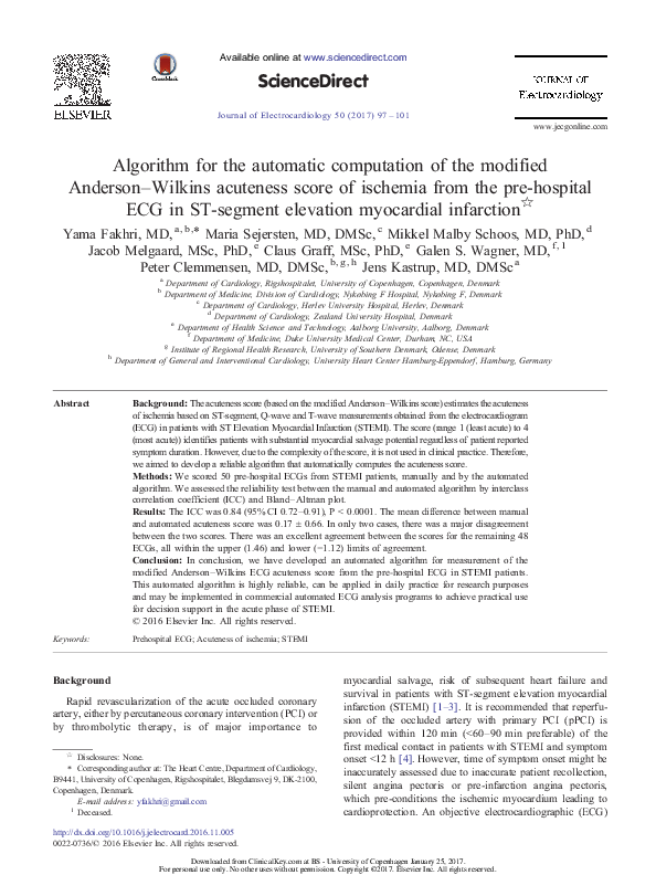 (PDF) Algorithm for the automatic computation of the modified Anderson ...