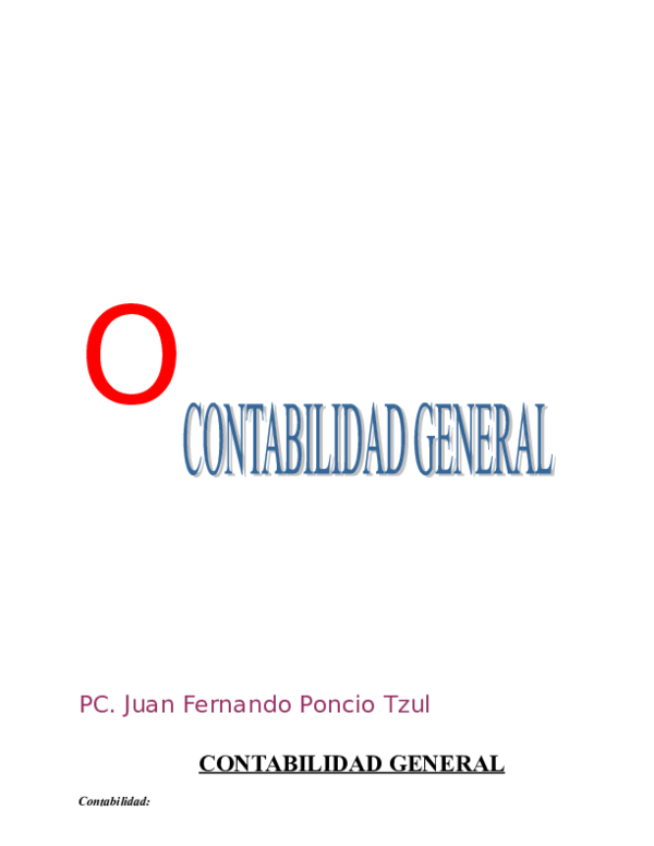Libro de contabilidad general