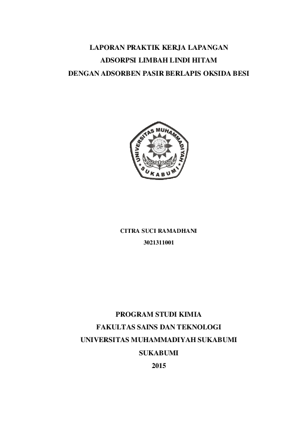 (DOC) Adsorpsi Limbah Lindi Hitam dengan Adsorben Pasir Berlapis Oksida ...