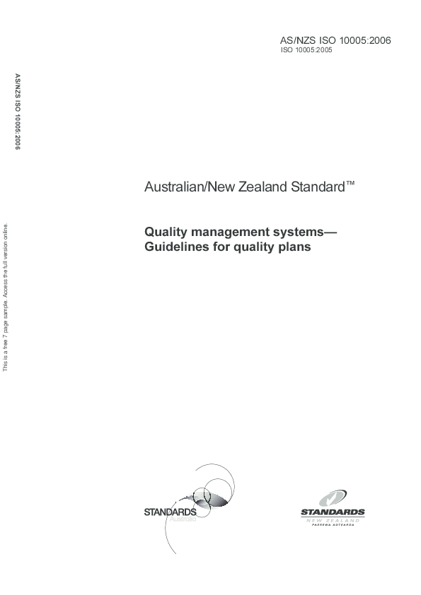 (PDF) Quality management systems— Guidelines for quality plans