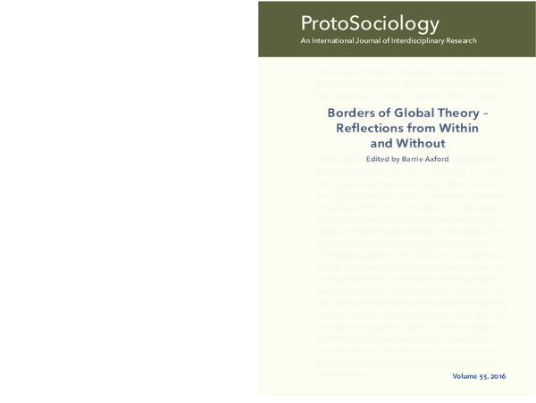 (PDF) Borders of Global Theory – Reflections from Within and Without ...