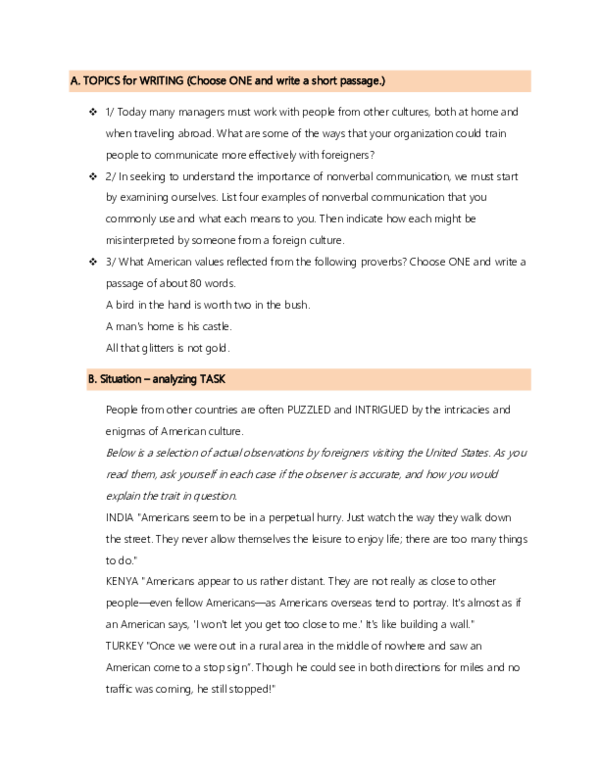 (DOC) A. TOPICS for WRITING (Choose ONE and write a short passage