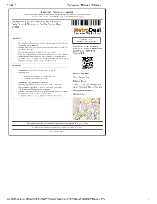 (PDF) Your voucher Metrodeal Philippines | Jason Dela Luna - Academia.edu