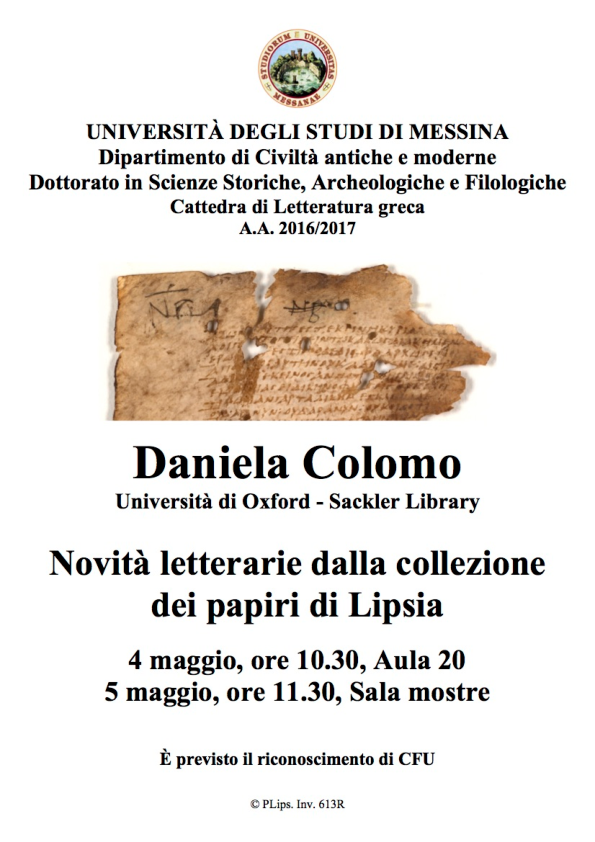(PDF) 'Novità letterarie dalla collezione dei papiri di Lipsia ...