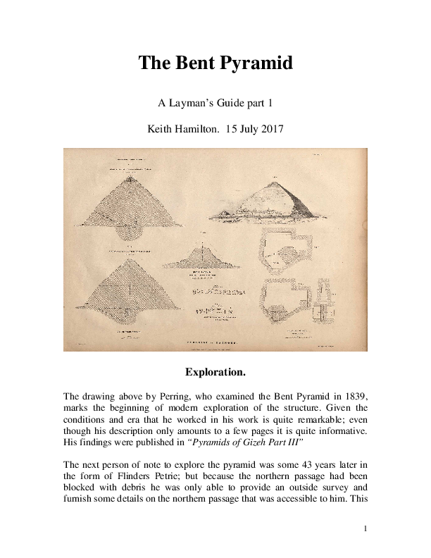 (PDF) The Bent Pyramid, A Layman's Guide part 1
