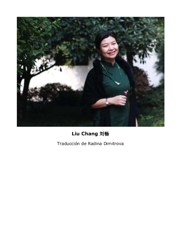 (PDF) Radina Dimitrova (trad.) - Liu Chang (poemas) Periódico de Poesía 85