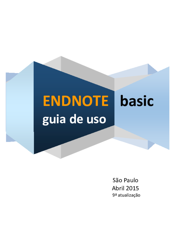 (PDF) ENDNOTE basic guia de uso