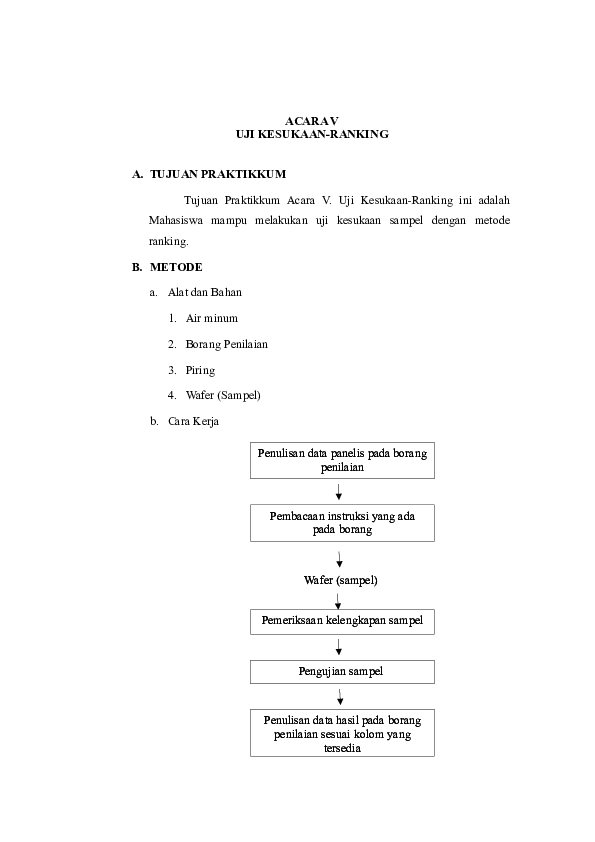 (DOC) ACARA V UJI KESUKAAN-RANKING