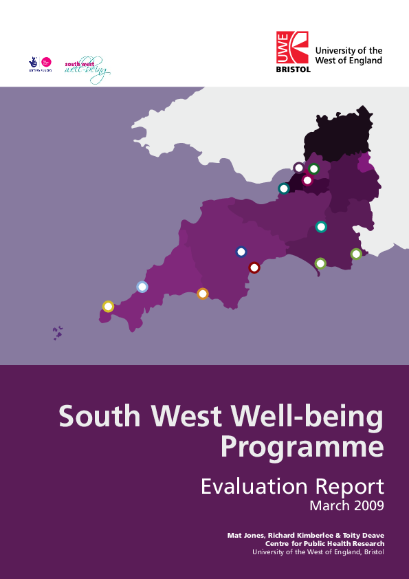 (PDF) South West Well-being Programme | Toity Deave - Academia.edu