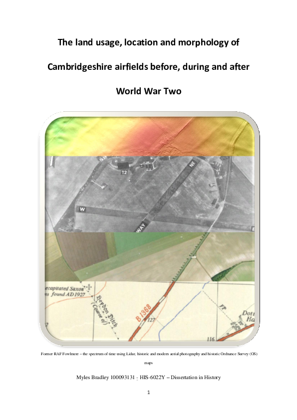 (DOC) The land usage, location and morphology of Cambridgeshire ...