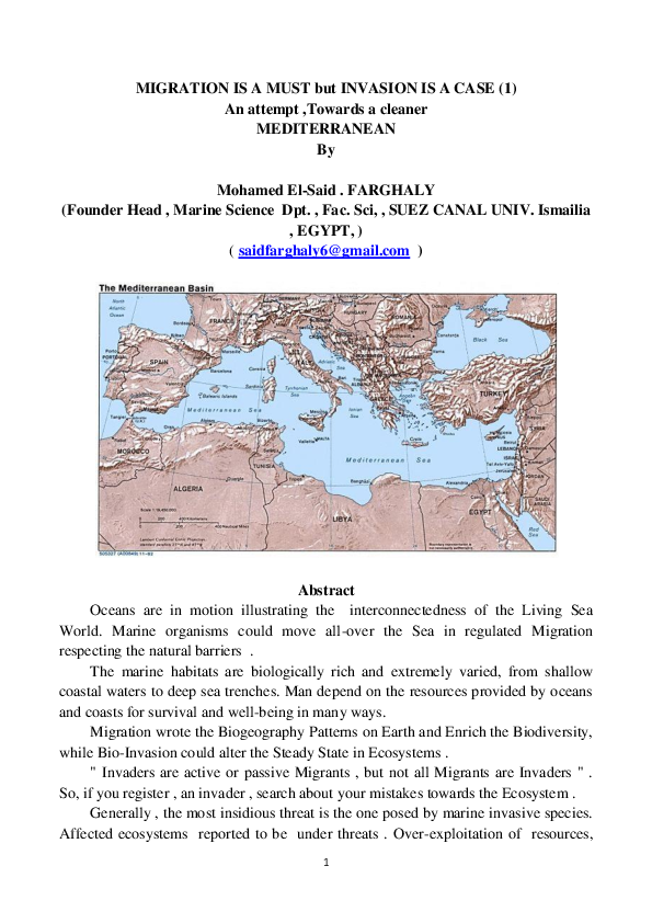 (DOC) MIGRATION IS A MUST but INVASION IS A CASE (1) An attempt ...