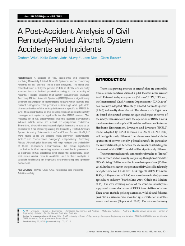 (PDF) A Post-Accident Analysis of Civil Remotely-Piloted Aircraft ...