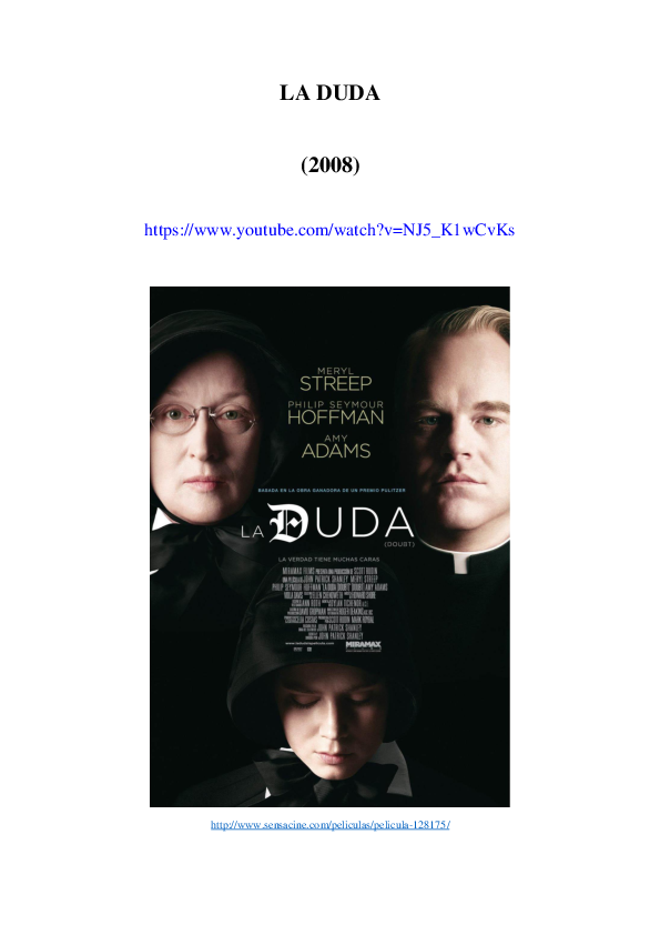 (DOC) LA DUDA DE JOHN PATRICK SHANLEY 2008