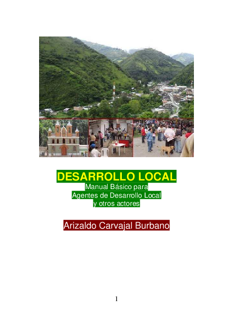 (PDF) DESARROLLO LOCAL Manual Básico para Agentes de Desarrollo Local y ...