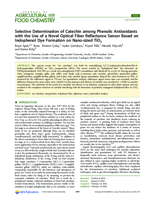(PDF) Selective Determination of Catechin among Phenolic Antioxidants ...
