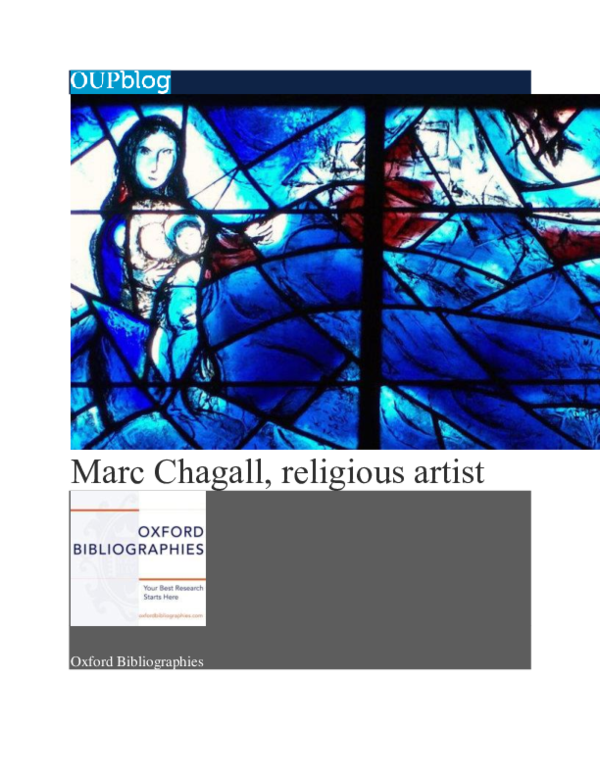 (DOC) Marc Chagall, Religious Artist
