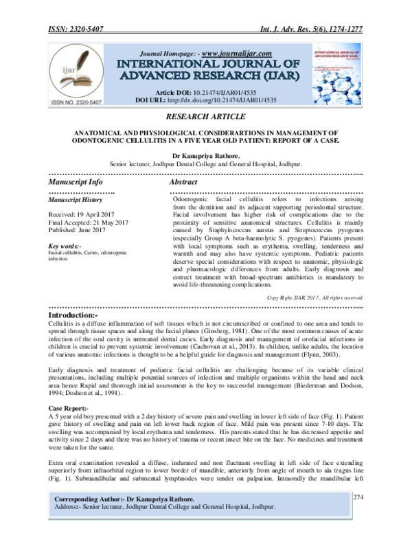 (PDF) ANATOMICAL AND PHYSIOLOGICAL CONSIDERARTIONS IN MANAGEMENT OF ...