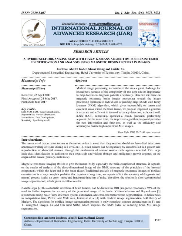 Pdf A Hybrid Self Organizing Map With Fuzzy K Means Algorithm For