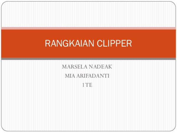 (PPT) RANGKAIAN CLIPPER