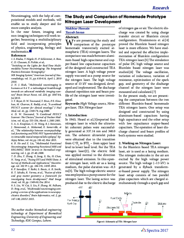 (PDF) The Study and Comparison of Homemade Prototype Nitrogen Laser ...