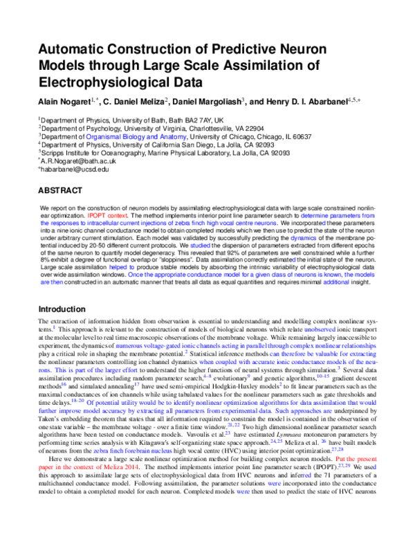 (PDF) Automatic Construction of Predictive Neuron Models through Large ...
