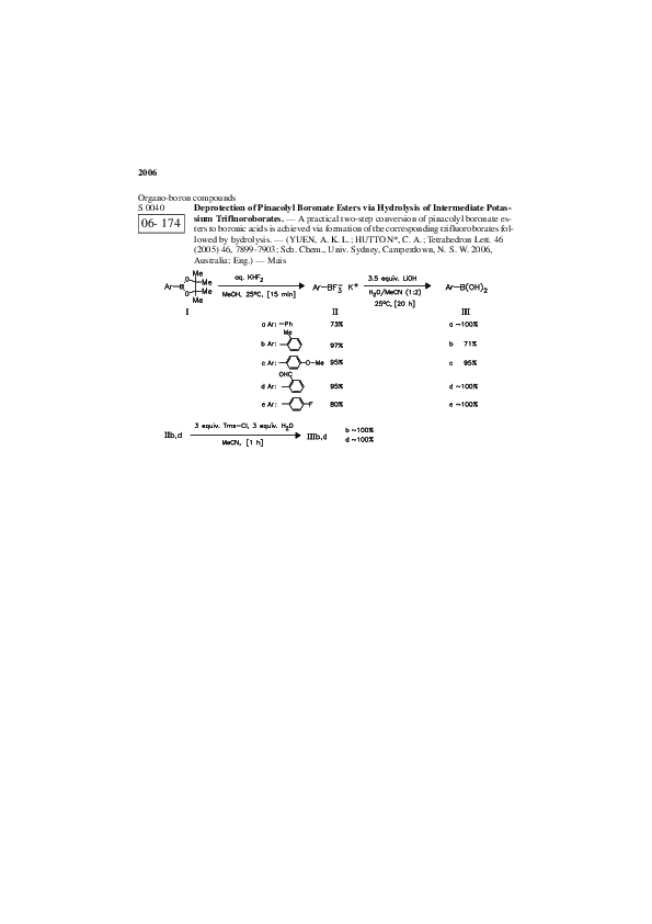 (PDF) Deprotection of pinacolyl boronate esters via hydrolysis of ...