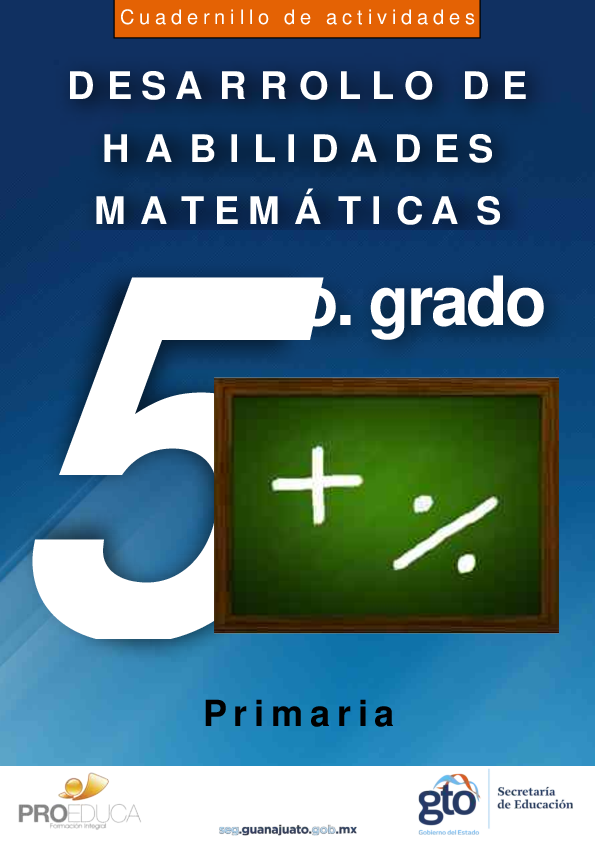 (PDF) DESARROLLO DE HABILIDADES MATEMÁ TICAS 5TO. GRADO