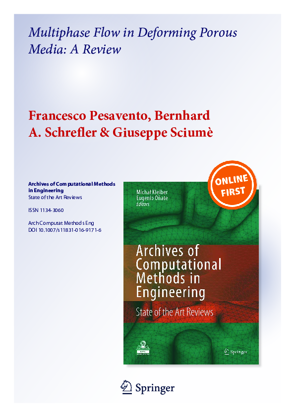 (PDF) Modeling Multiphase Flow in Porous Media