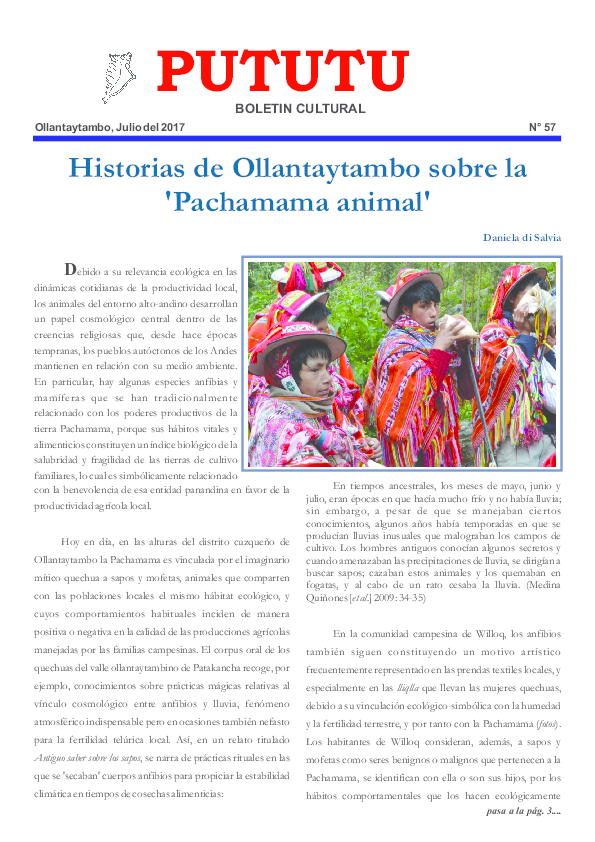 (PDF) PUTUTU BOLETIN CULTURAL