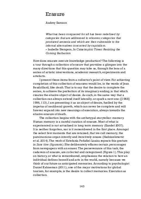 (PDF) Erasure