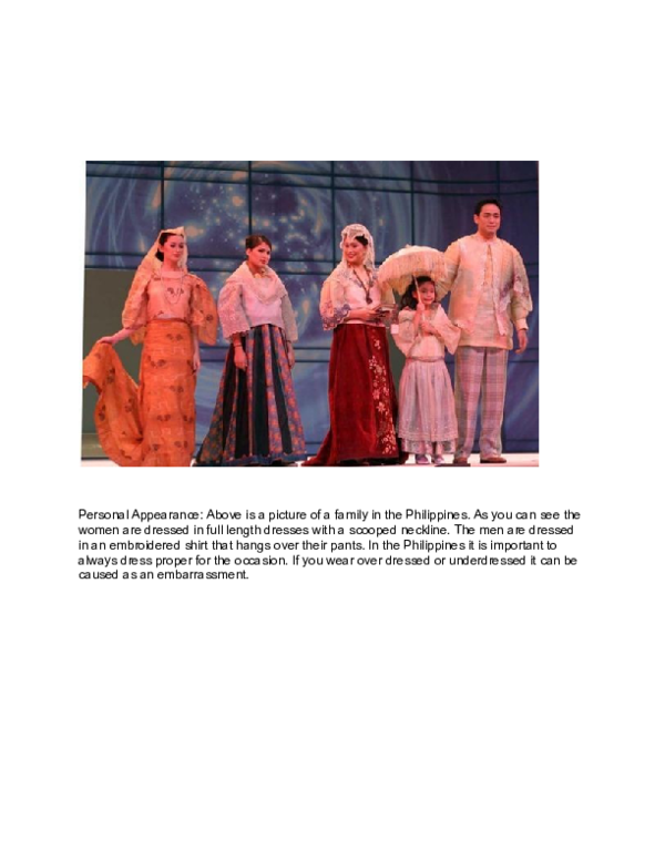 (DOC) Personal Appearance 1