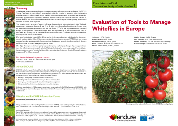 (PDF) Implementation of IPM programs on European greenhouse tomato ...