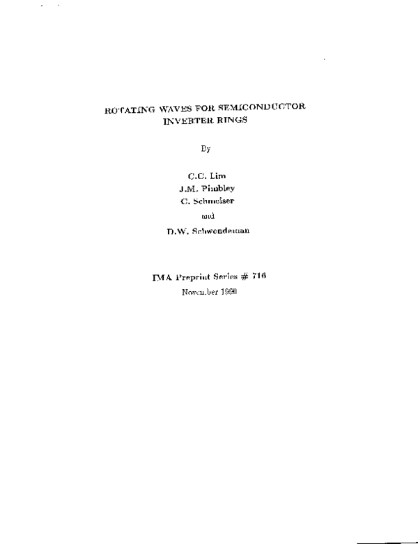(PDF) Rotating Waves for Semiconductor Inverter Rings | Joseph Pimbley ...