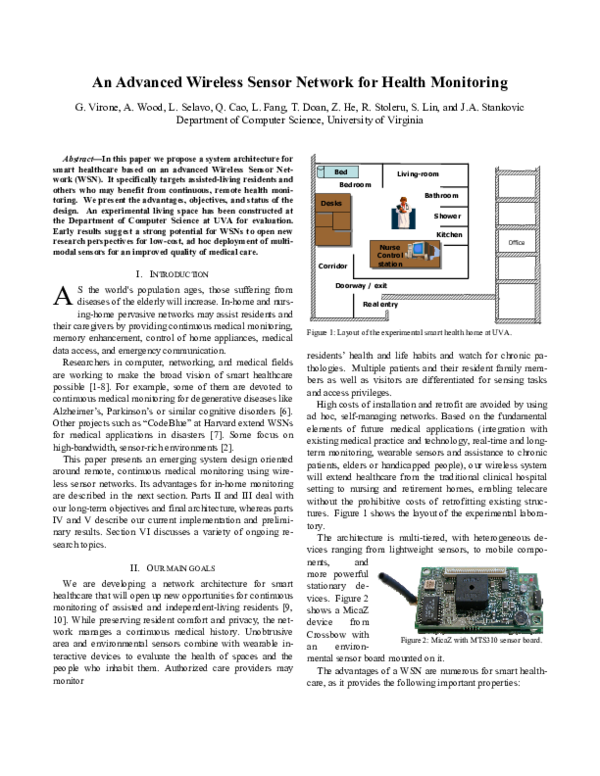 (PDF) An Advanced Wireless Sensor Network for Health Monitoring