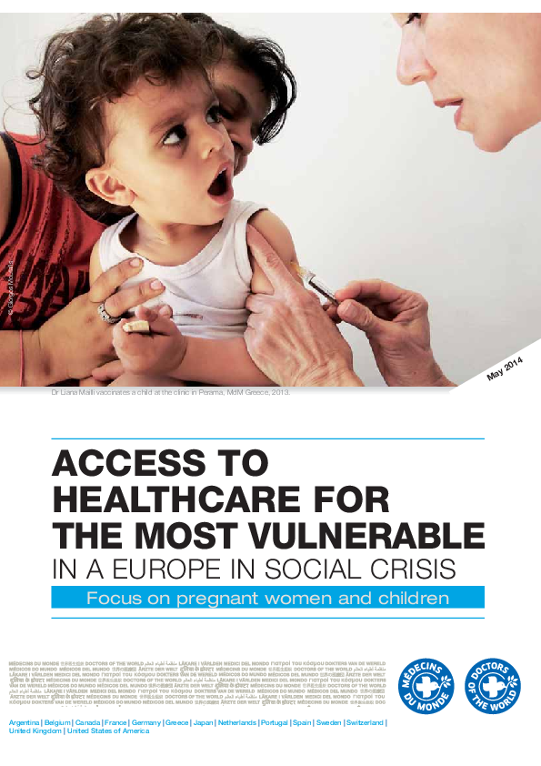 (PDF) Access to healthcare for the most vulnerable in a Europe in ...
