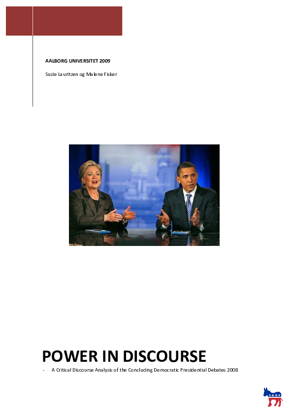 (PDF) POWER IN DISCOURSE -A Critical Discourse Analysis of the ...