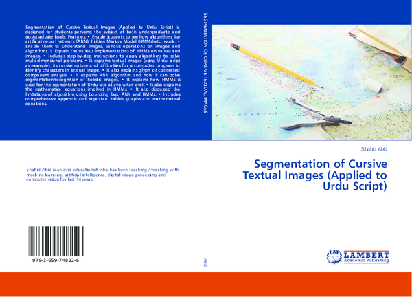 Pdf Segmentation Of Cursive Textual Images Applied To Urdu Script
