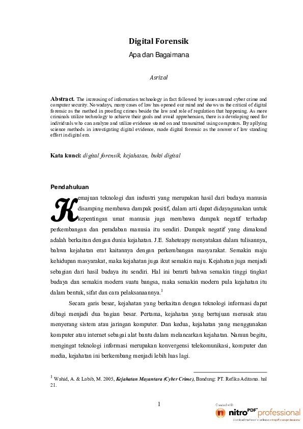 (PDF) Digital Forensik