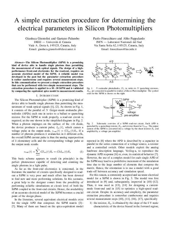 (PDF) A simple extraction procedure for determining the electrical parameters in Silicon ...