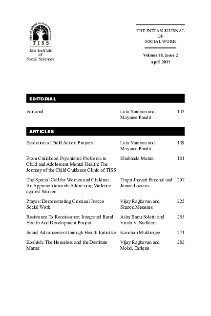 (PDF) Special Issue: Field Action Projects
