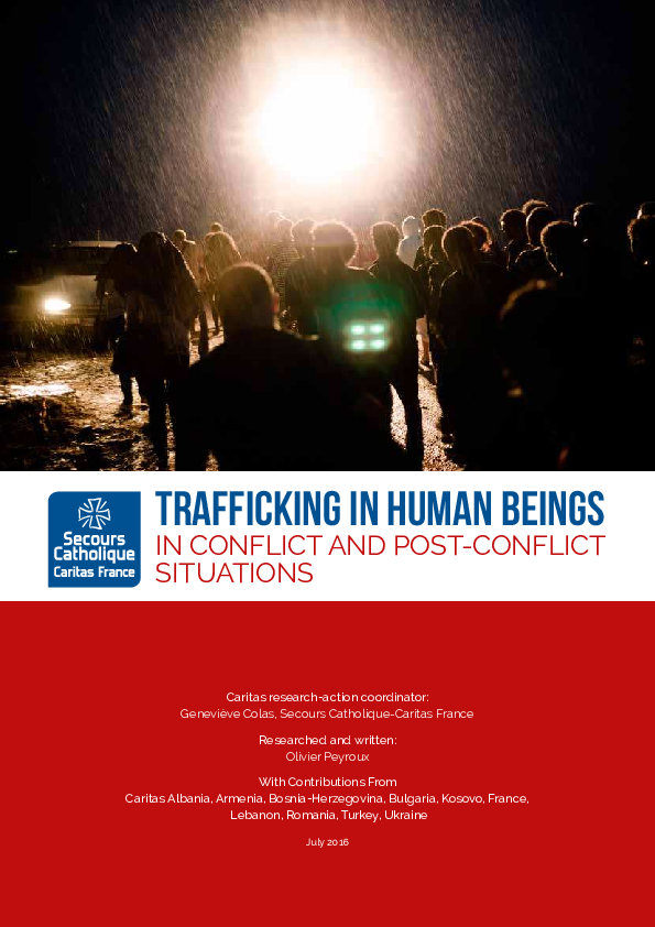 (PDF) TRAFFICKING IN HUMAN BEINGS IN CONFLICT AND POST-CONFLICT ...