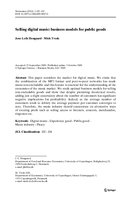 music business in the digital age