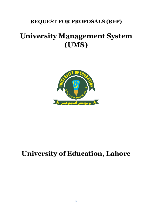 (PDF) University Management System
