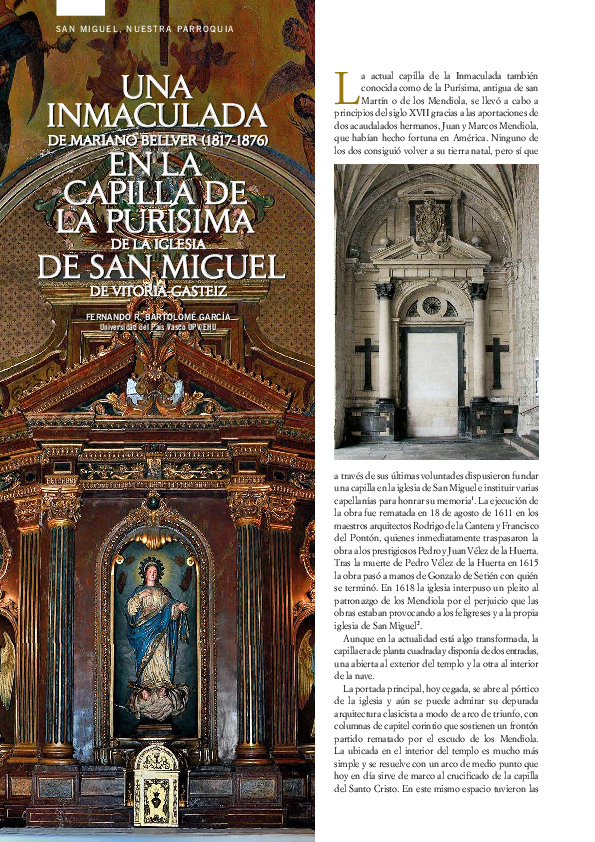 (PDF) “Una Inmaculada de Mariano Bellver (1817-1876) en la capilla de ...