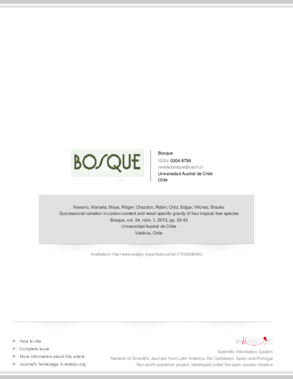 (PDF) Successional variation in carbon content and wood specific ...