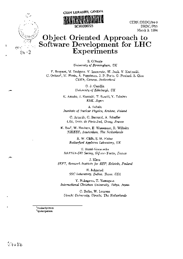 (PDF) OO Software Development for Decentralized Systems