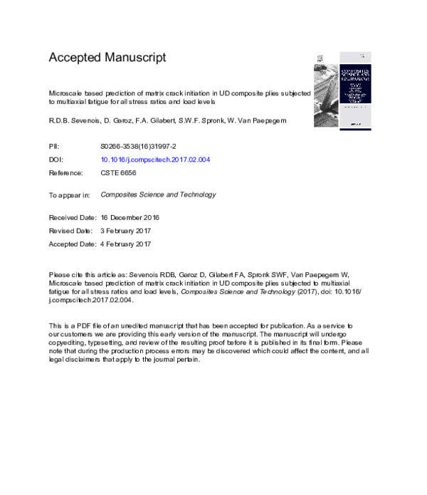 (PDF) Microscale Based Prediction of Matrix Crack Initiation in UD ...