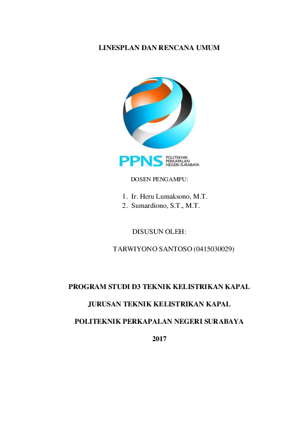(PDF) LINESPLAN DAN RENCANA UMUM
